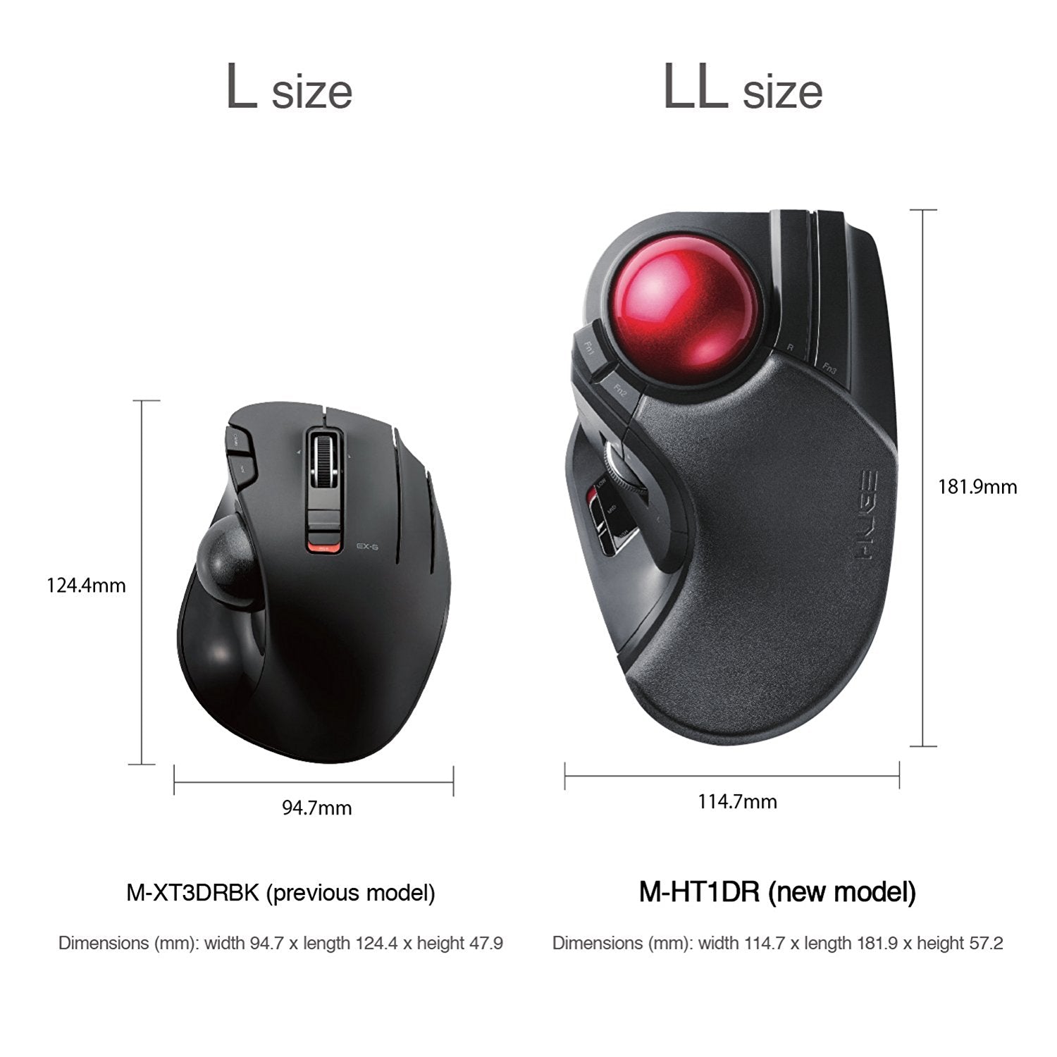 Wireless/ Wired Trackball Mouse M-HT1 Series | Elecom Singapore Pte Ltd